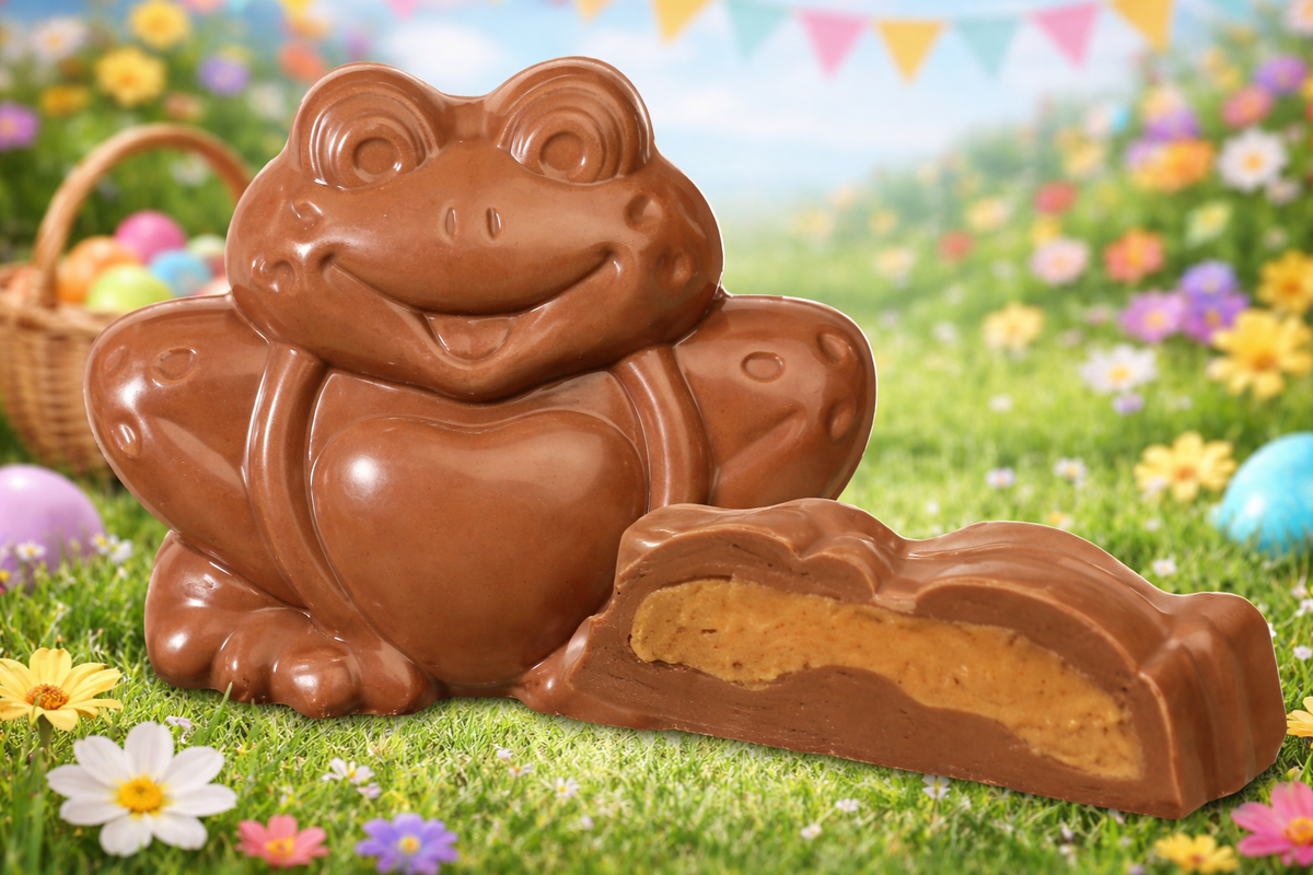 3 oz. Milk Chocolate Peanut Butter Frog – Allfather's Candy Company